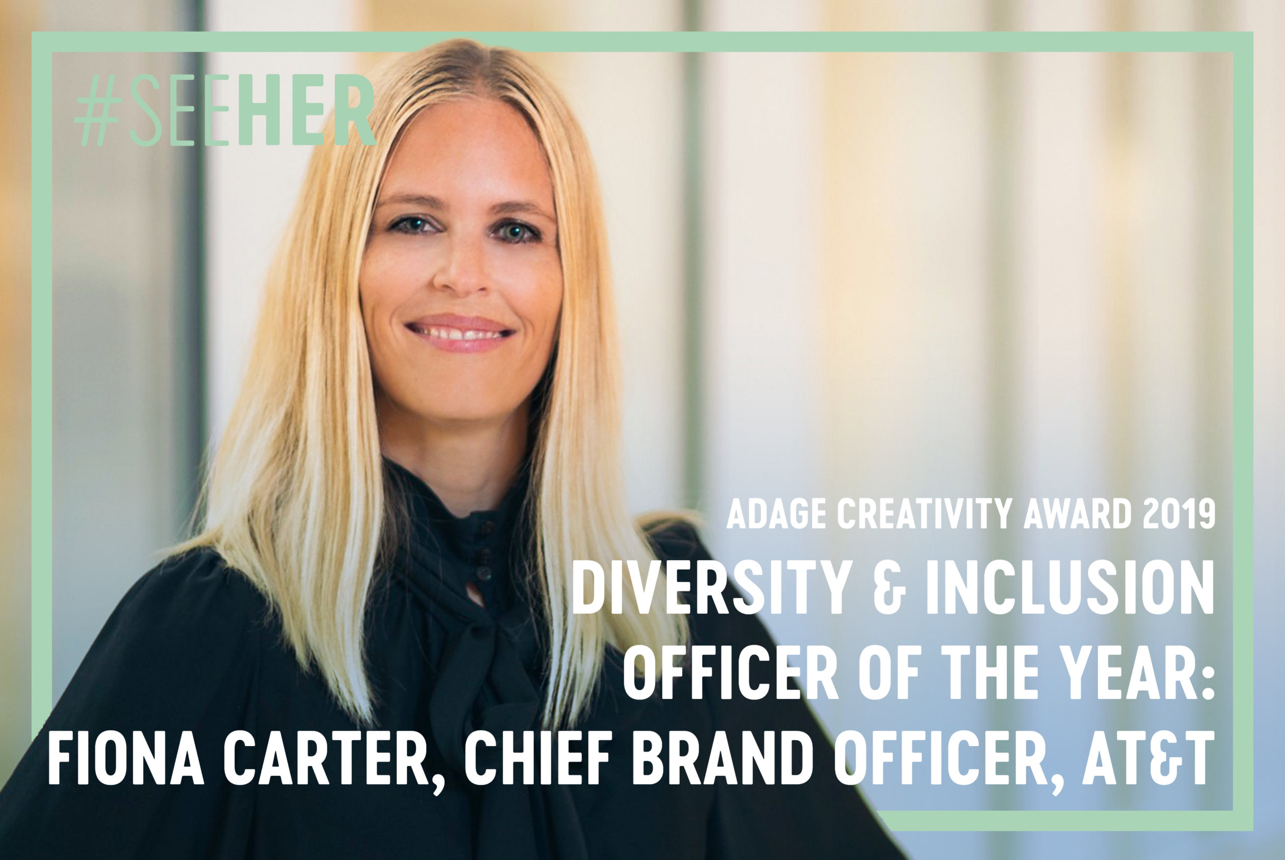 Fiona Carter receives Creativity Award 2019 Diversity and Inclusion ...